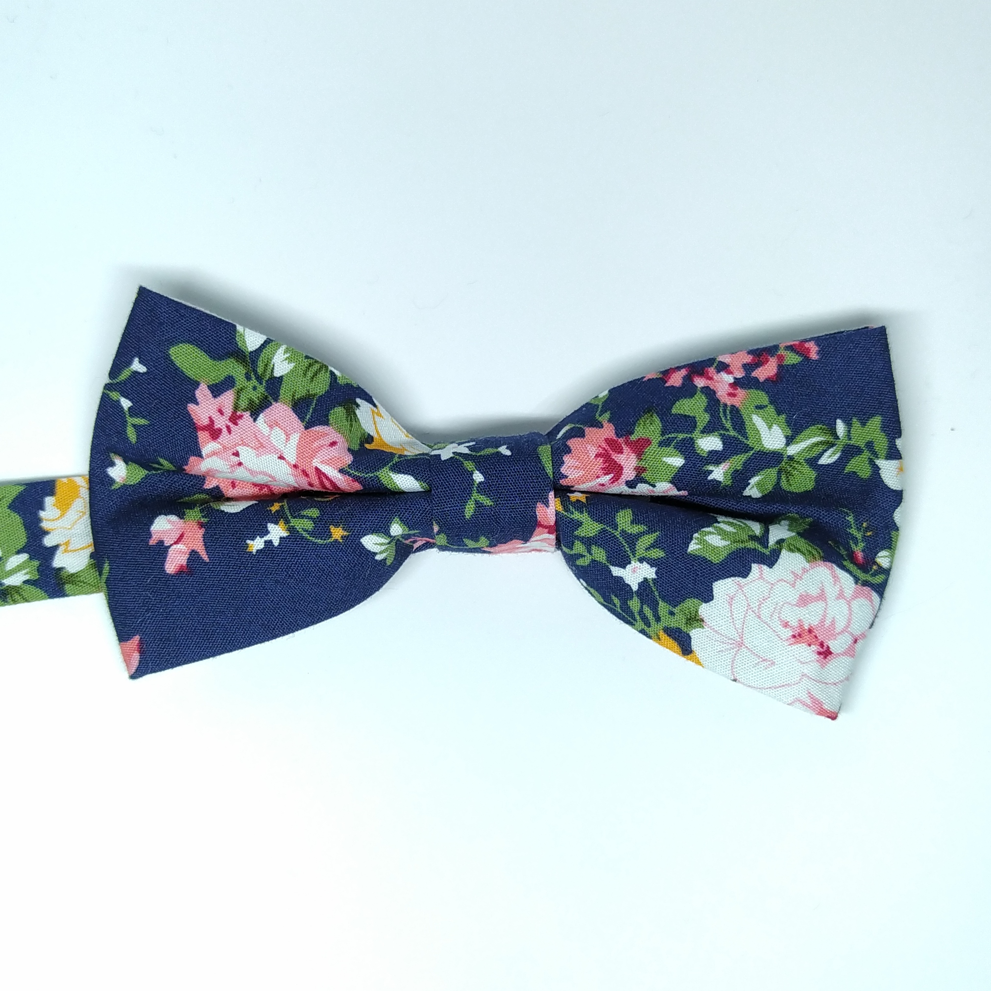 Navy Rose Hedge Bow Tie Set | Knotted Ties